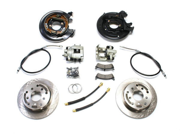 TeraFlex Jeep TJ Rear Disc Brake Conversion Kit w/ E-Brake Cables ...